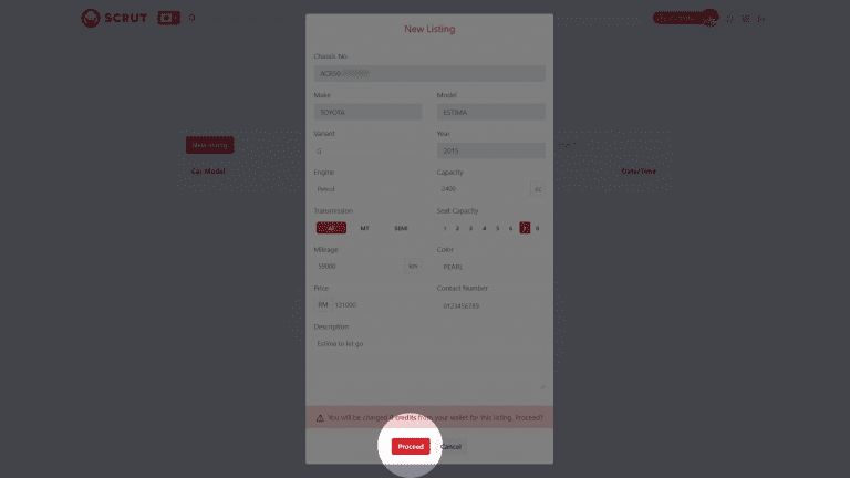 How to list your car at SCRUT Listing - SCRUT.my